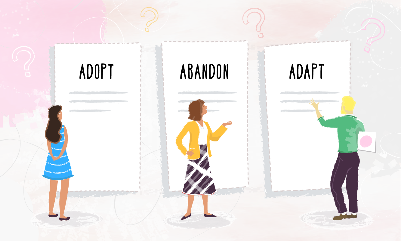 PDSAs - How to decide whether to adopt, adapt or abandon